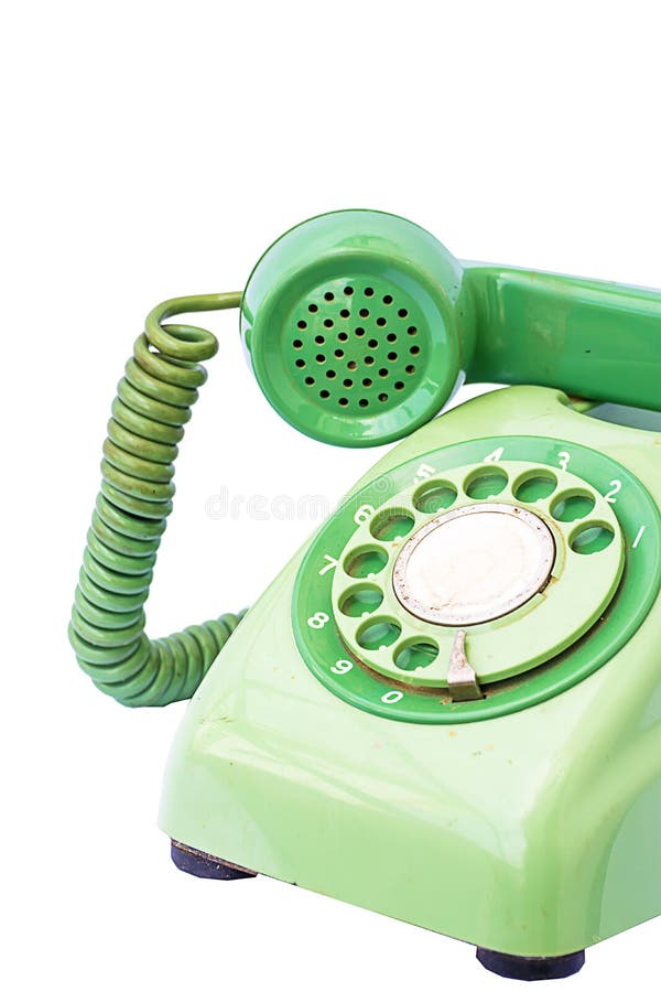 Old Phone Retro Classic on White Color Stock Photo - Image of retro ...