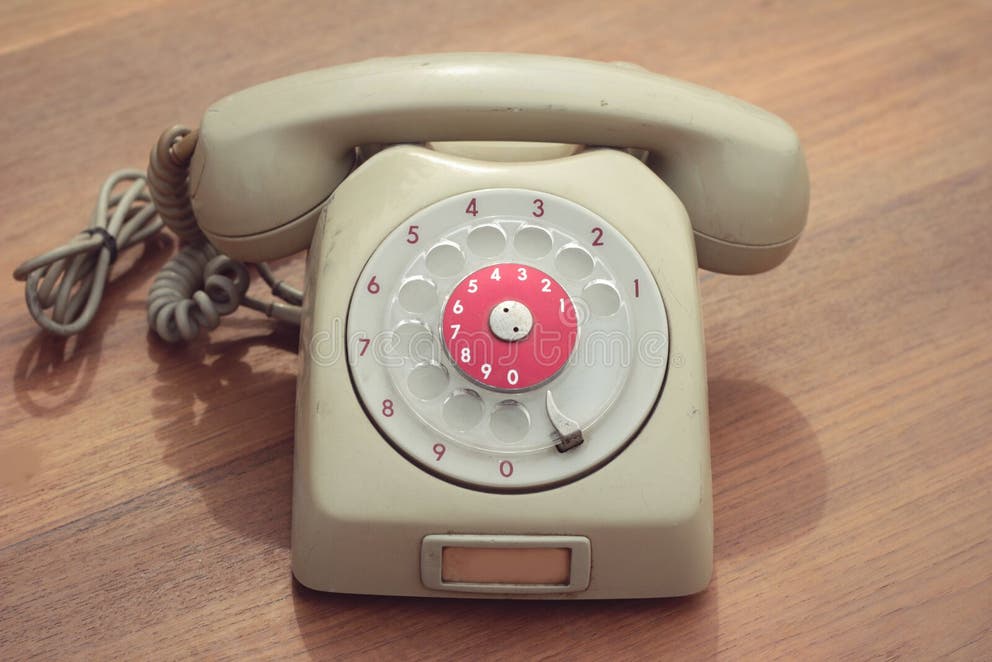 Old phone of vintage style stock photo. Image of technology - 55833122