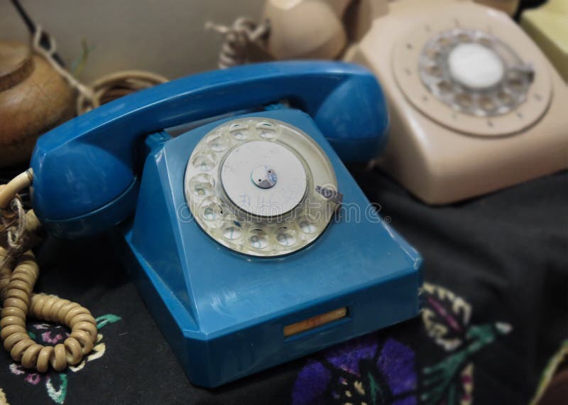 Old Phones from a Few Decades Ago Stock Image - Image of phones, mood ...