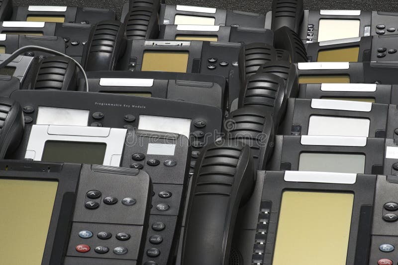 Old Phones Ready for Surplus Stock Image - Image of plastic, black ...