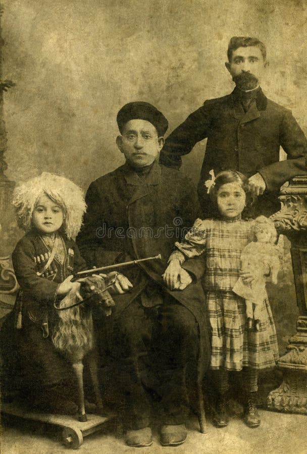 Vintage family portrait. stock image. Image of origins - 13401219