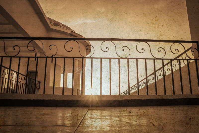 Stylishly Beautiful Circular Staircase Background Stock Image - Image ...