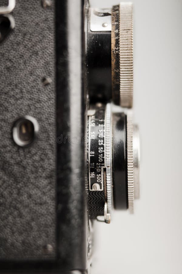 Old Photo Camera Close-up Detail Stock Photo - Image of closeup ...