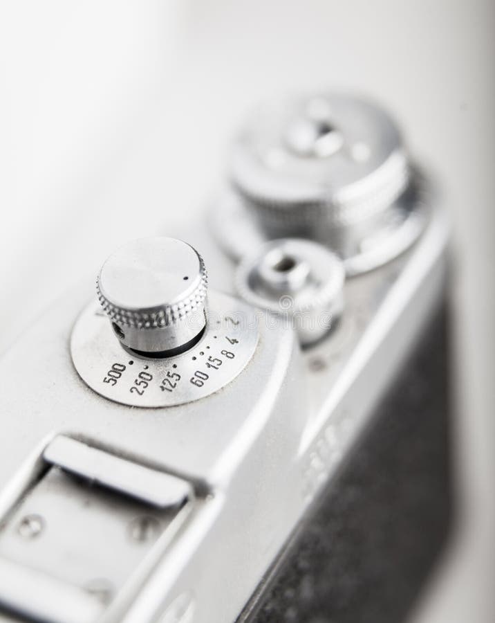 Old Photo Camera Close-up Detail Stock Photo - Image of photographic ...