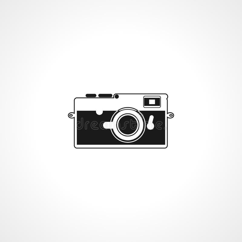 Old Photo Camera Icon. Old Photo Camera Isolated Simple Icon Stock ...