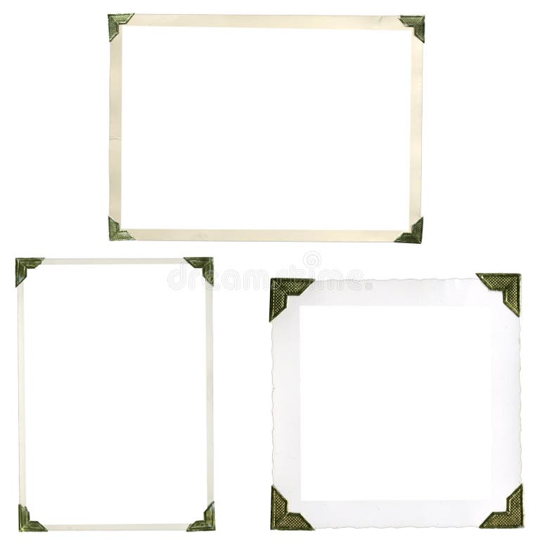Old Photo Corners and Edges Stock Image - Image of scrapbook, corner ...