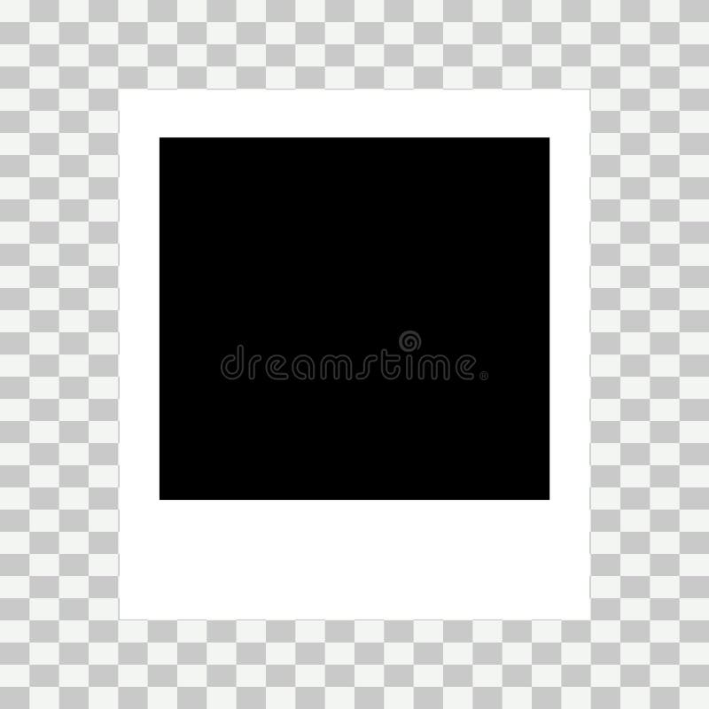 Set of Old Photo Empty Frame Isolated on Transparent Background ...