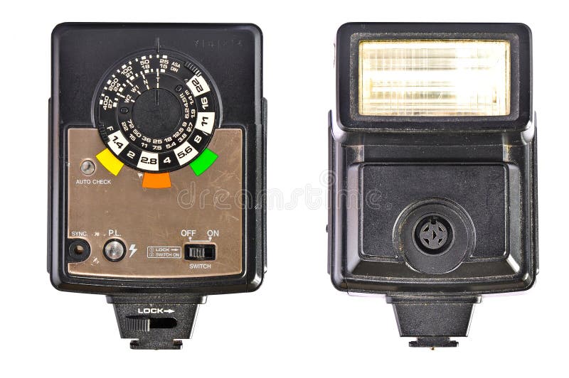 Old Photo Flash stock image. Image of lightbulb, strobe - 16232683