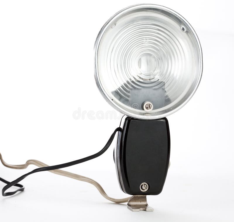 Old Photo Flash stock image. Image of lightbulb, strobe - 16232683
