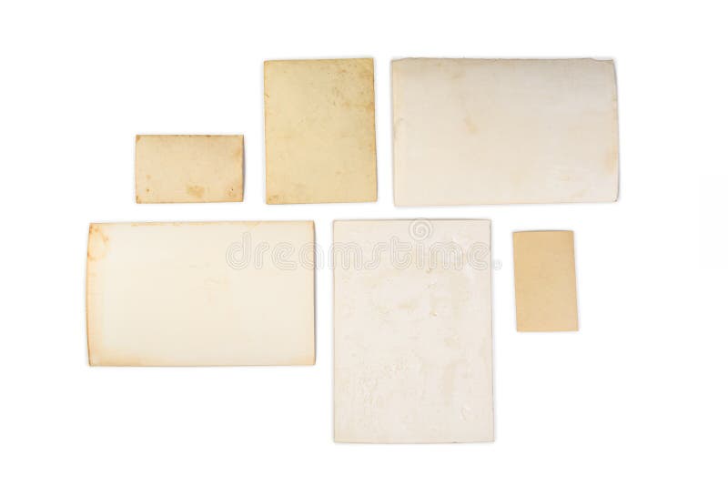 Old Photo Frame. Vintage Paper. Retro Card. Back of an Old Photo Stock ...