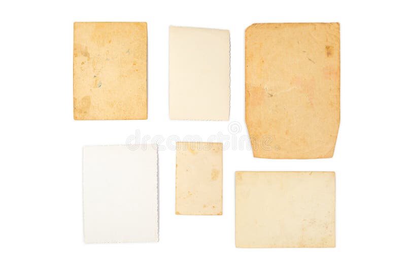 Old Photo Frame. Vintage Paper. Retro Card. Back of an Old Photo Stock ...