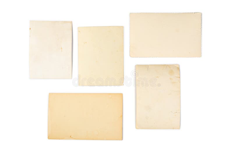 Old Photo Frame. Vintage Paper. Retro Card. Back of an Old Photo Stock ...