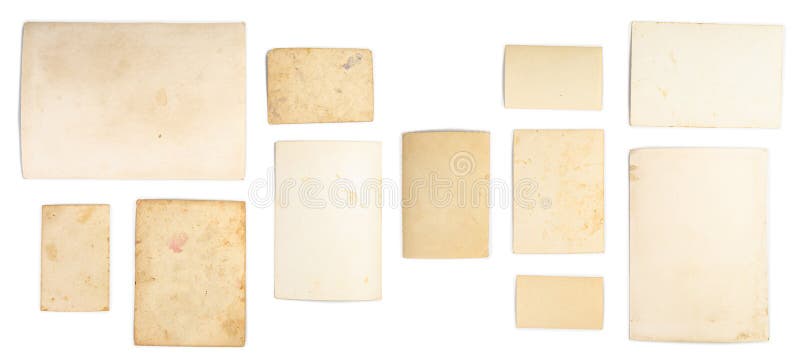 Old Photo Frame. Vintage Paper. Retro. Back of an Old Photo Stock Image ...