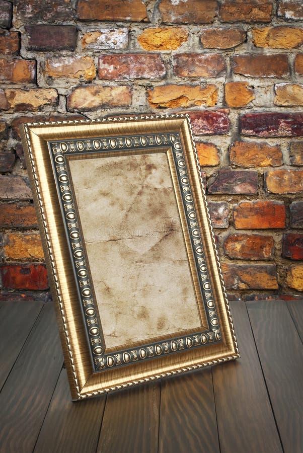 Old photo frame stock photo. Image of brown, style, rough - 51537674