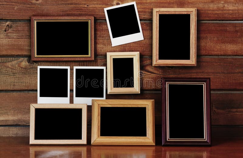 Old photo frames stock photo. Image of background, border - 18270632