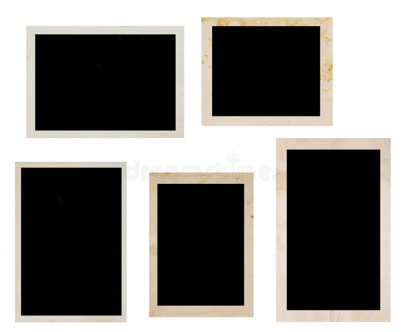 Old photo frames stock image. Image of note, empty, film - 7693399