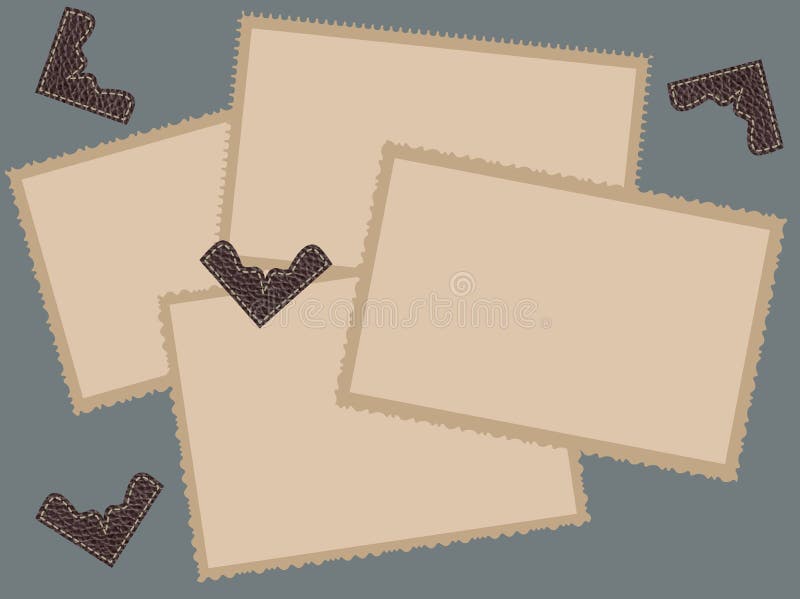 Old photo frames stock vector. Illustration of vintage - 54090905