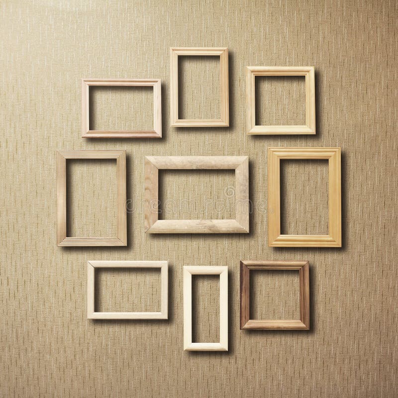 Old photo frames stock photo. Image of gallery, frames - 186996814