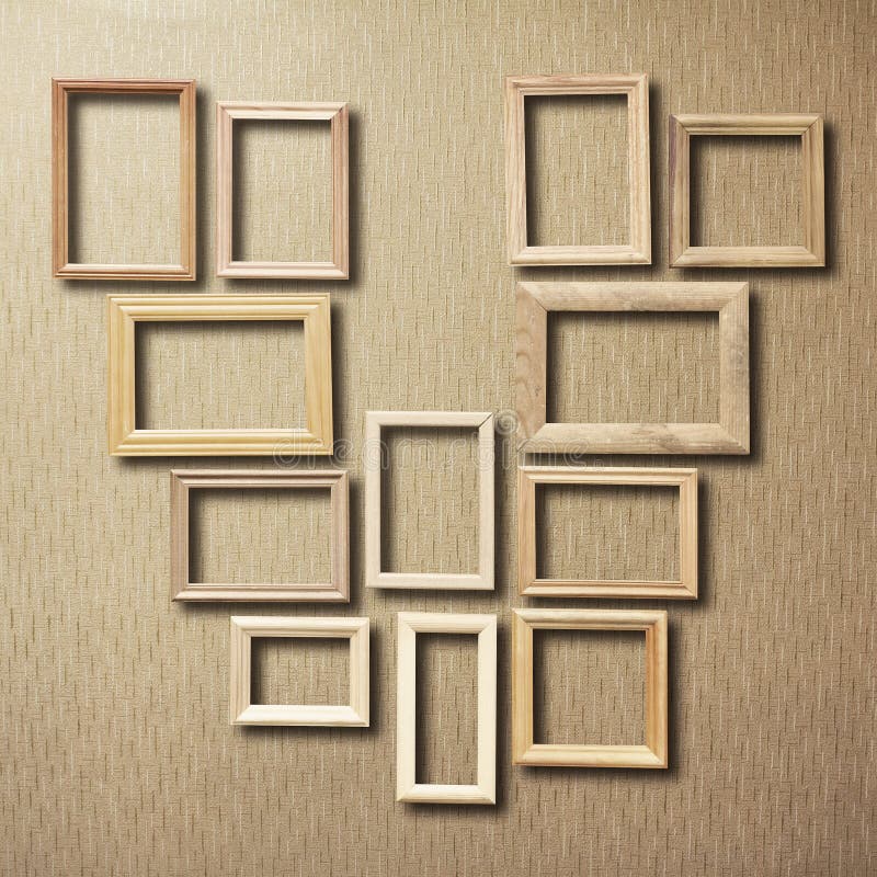 Old photo frames stock image. Image of gold, aged, vintage - 210525345