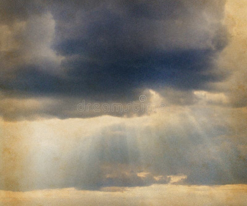 Old Photo with Heavy Clouds Stock Illustration - Illustration of heavy ...