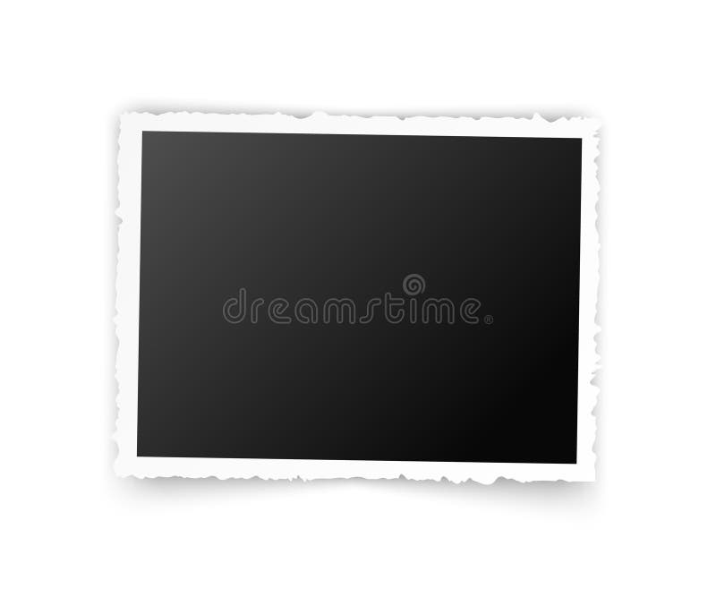 Old Photo. Retro Image Frames. Empty Snapshot Frame Template Stock ...