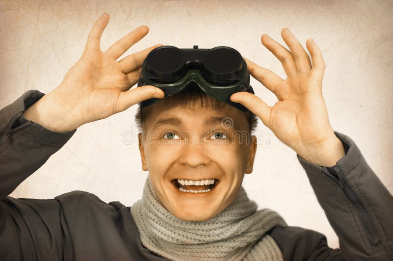 Old photo of smiling man stock image. Image of joyous - 3706593