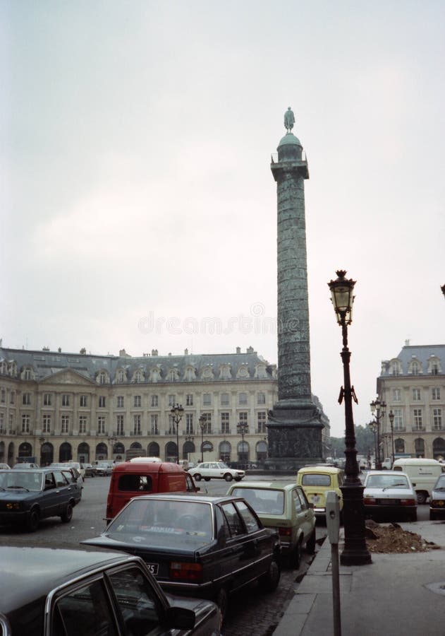 Vintage Photo of Place Vendome in Paris, France - September 1982 ...