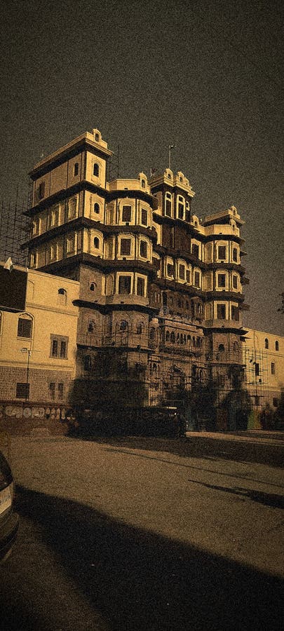 Rajwada Mahal , Indore. Madhya Pradesh Stock Image - Image of culture ...