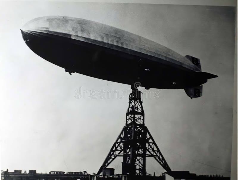Old Photograph Showing Graf Zeppelin - Hindenburg Editorial Photo ...