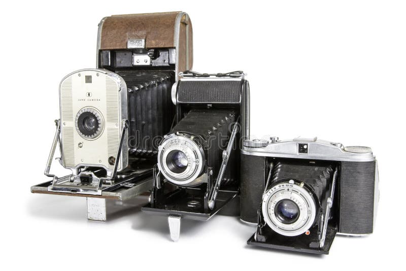 Old Photographic Cameras stock image. Image of handwork - 43545765