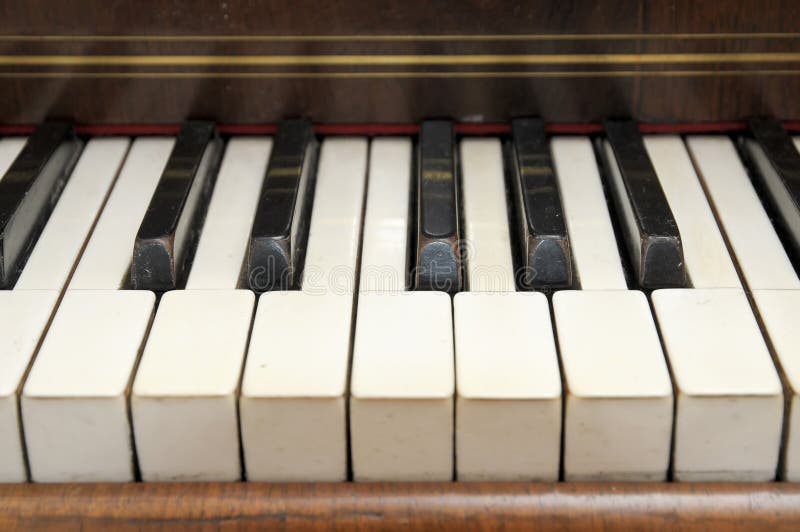 Vintage Old Piano and Sheet of Music Notes Stock Photo - Image of paper ...