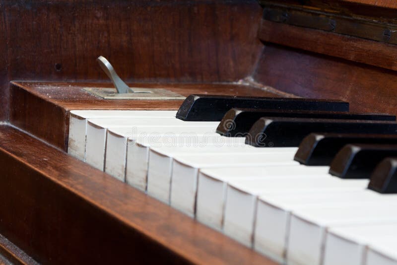 Vintage Old Piano and Sheet of Music Notes Stock Photo - Image of paper ...