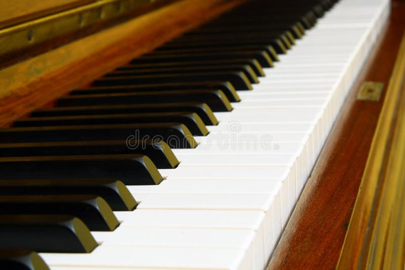 Old Piano Keyboard Picture. Image: 8606981