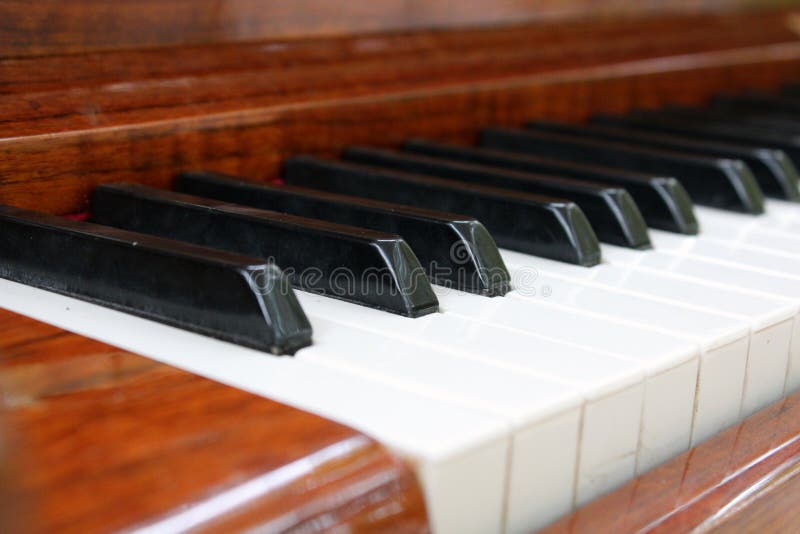 Old piano keyboard stock photo. Image of music, instrument - 35160220