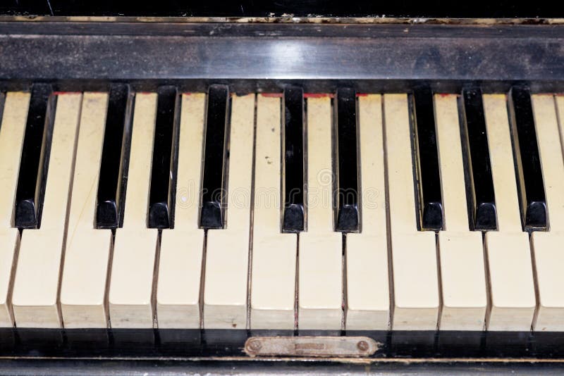 Old piano keys stock photo. Image of classical, musical - 69556768