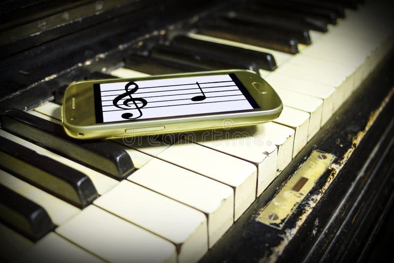 Old Piano and New Notes stock photo. Image of classical - 30543690