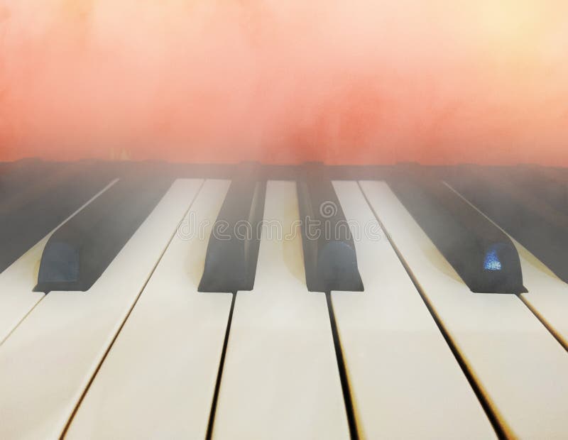 Old Piano in the Rays of Sunlight Stock Image - Image of ivory, concert ...
