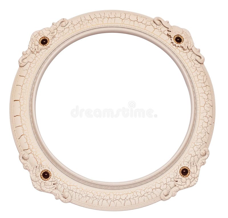 1+ Antique ornamented round picture frame isolated Free Stock Photos ...