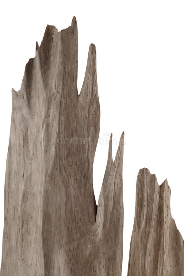 Old Piece of Wood on a White Background, Wood Texture Stock Image ...