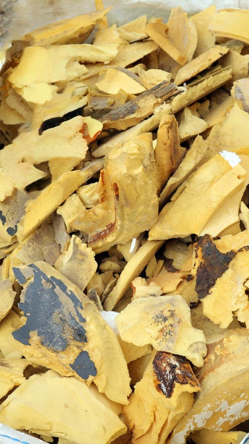 Old Pieces of Foam Rubber Scattered on the Ground in a Workshop Stock ...