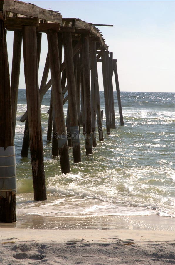 Old Pier stock image. Image of beach, mexico, damage, emerald - 5324911