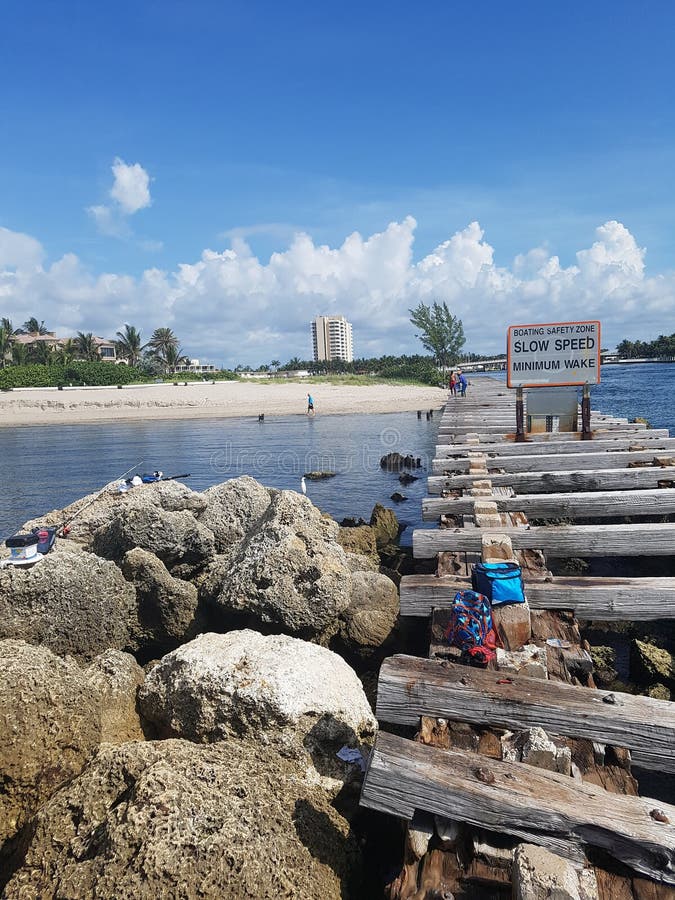 Old pier stock photo. Image of beach, pompano, pier - 108346876