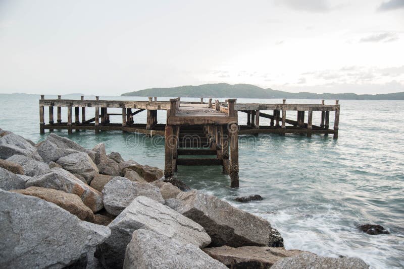 An old pier stock image. Image of boat, stability, lines - 55124297