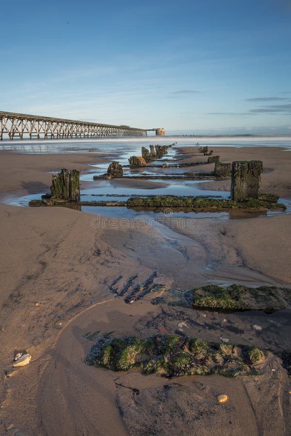 Old Pier stock photo. Image of alone, tide, moody, mysterious - 48549876