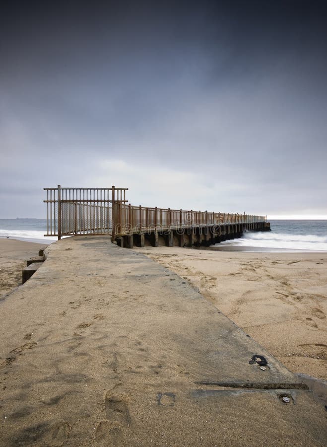 Old Pier Sunset Low Tide stock image. Image of outside - 22280497