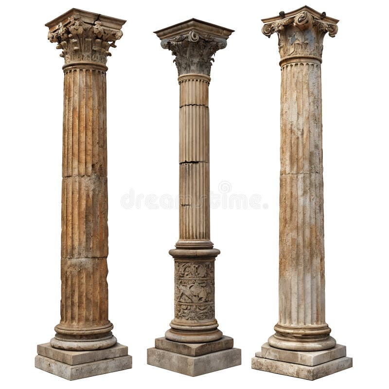 Old Pillar Set stock illustration. Illustration of elements - 357106624