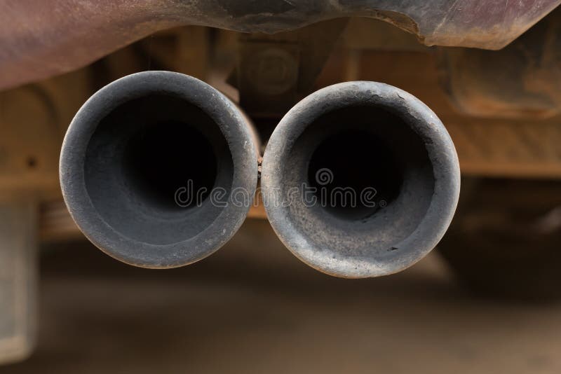 Old pipe car exhaust rusty stock image. Image of metal - 77260435