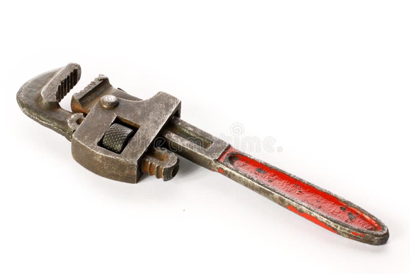 Old pipe wrench stock image. Image of pipe, home, hard - 22224277