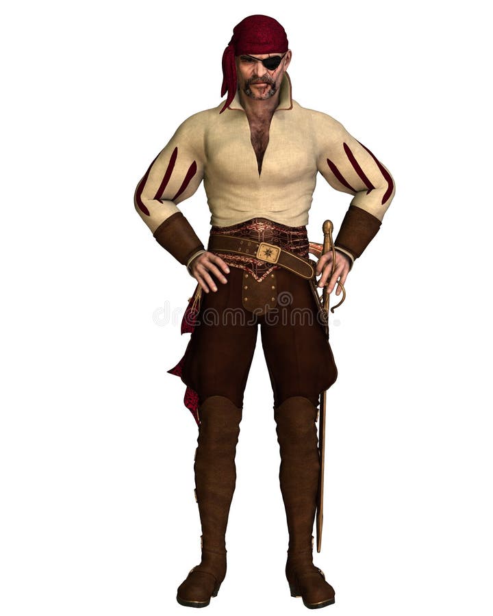 Old Pirate stock illustration. Illustration of white - 31099739