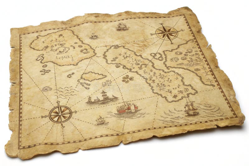 Old Pirates Map Square Form Stock Illustrations – 8 Old Pirates Map ...